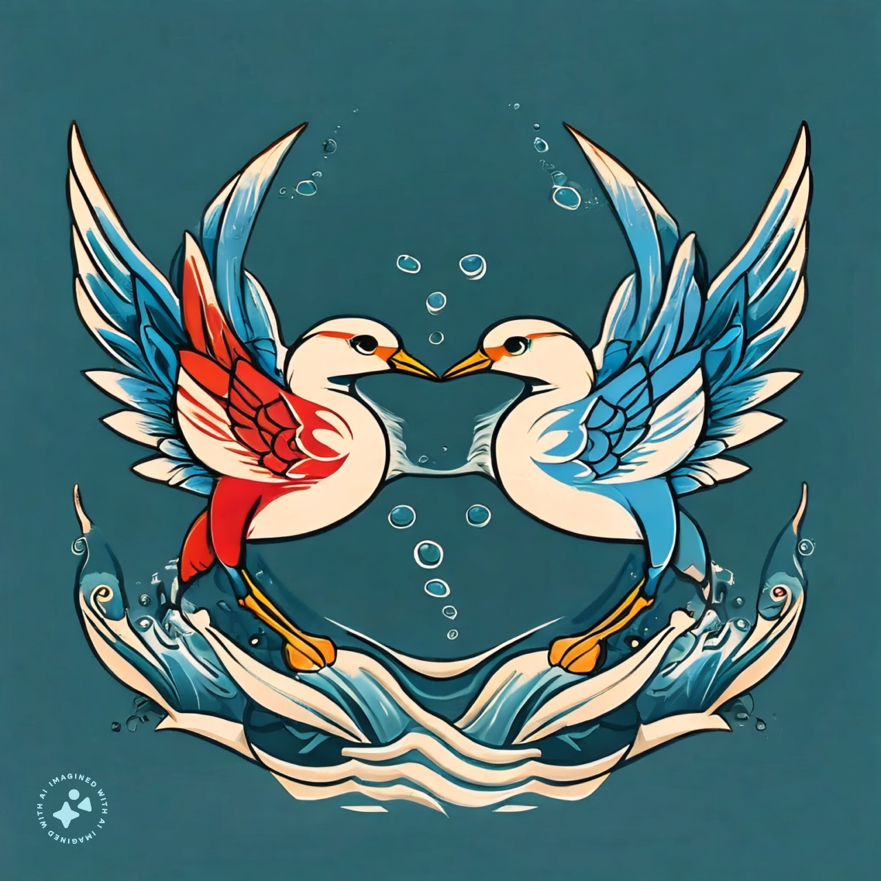 Swim-two-birds logo ideas – Mediajunkie